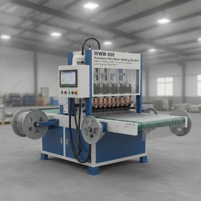 China WWM-800 Automatic Wire Mesh Welding Machine 800mm Welding Width 1.5-3mm Wire Diameter Labor Saving Fence Mesh for sale
