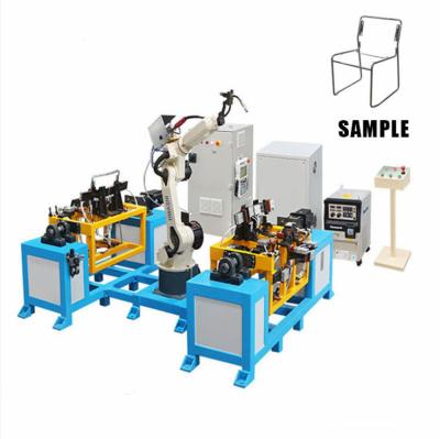 China HWASHI 6 Axis 1.4m Robot Arm Furniture Chair Frame MIG Welding Robot for sale