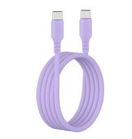 China 1m/2m Length Soft-Touch Silicone USB-C Cable in Lavender You Can Trust Customized OEM Support for sale