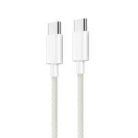 China Customized Colorful Braided Charging Cable 60W / 100W 1M / 2M Type C to C Charging Cable for sale