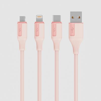 China OEM Multi-Connector Universal Charging Cable with Fast Charging CC60W/CL27W 3A for sale
