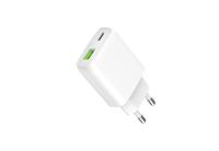 China GaN Fast Charge Wall Charger 2 Port USB A Type C Adapter 20W 30W 45W OEM for sale