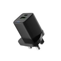 China Customized OEM Support UK Plugged Dual-Interface Wall Charger Durable and Safe 20W Output for sale