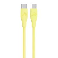 China Charming Flower Silicone Charging Cable Embellished Purple USB - C/Lightning Cable for sale