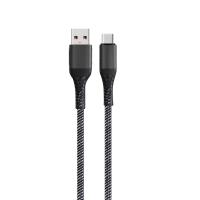 China Braided USB 2.0 Charging Cable With Custom Branding 1M / 2M 480Mbps for sale