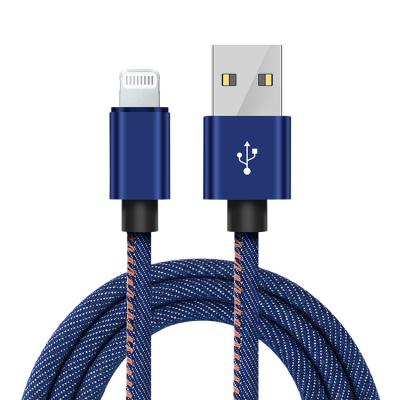 China 5V 2A Output USB 2.0 Charging Cable Braided 1M USB To Lightning / Android / Type C for sale