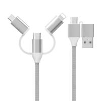 China 5 In 1 Braided Charger Cable 60W Output 480Mbps Transfer Speed 1M Length for sale
