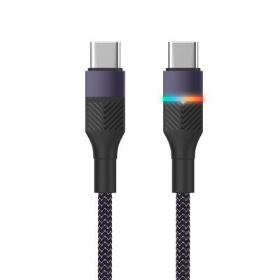 China 60W CC Braided USB-C to USB-C Cable Fast Charging Stylish for sale