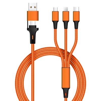 China 5 In 1 Braided Charging Cable 60W Output 480Mbps Transfer Customizable Length for sale