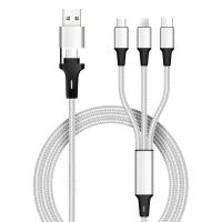 China 5 In 1 Braided Charging Cable 60W Output 480Mbps Transfer Customizable Length for sale