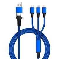 China 5 In 1 Braided Charging Cable 60W Output 480Mbps Transfer Customizable Length for sale