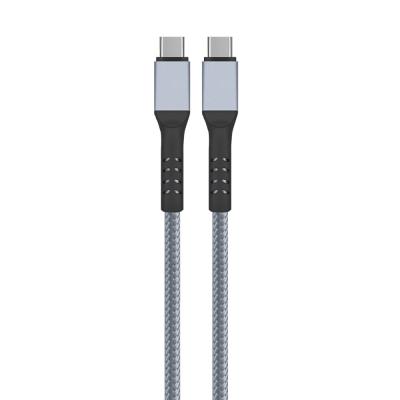 China Stylish Braided USB-C to USB-C Cord OEM and CC 60W Output for sale