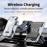 China Universal 360° Adjustable Cell Phone Holder With 15W Wireless Charging for sale