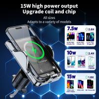 China Universal 360° Adjustable Cell Phone Holder With 15W Wireless Charging for sale