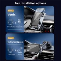 China Universal 360° Adjustable Cell Phone Holder With 15W Wireless Charging for sale