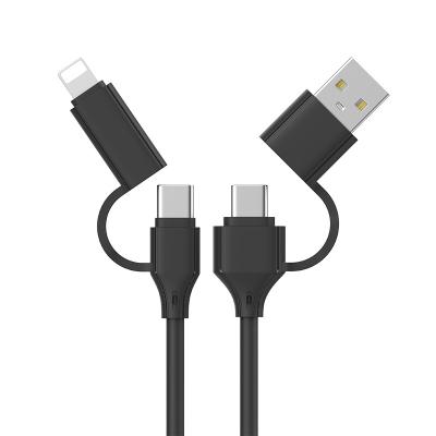 China Compact 2-in-1 USB Charging Cable For Lightning & Type - C Devices for sale