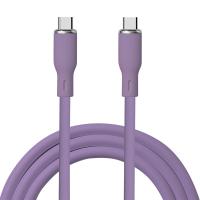 China 3A Output Silicone USB Charging Cable Pink / White / Blue / Black / Green Color for sale