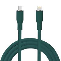 China 3A Output Silicone USB Charging Cable Pink / White / Blue / Black / Green Color for sale