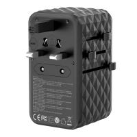China 100W Universal Travel Adapter International Worldwide Power Adapter For USA EU UK for sale