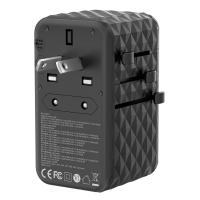 China 100W Universal Travel Adapter International Worldwide Power Adapter For USA EU UK for sale