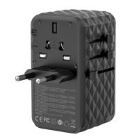 China AC100V - 250V Worldwide Power Adapter 120W International USB A USB C Wall Charger for sale