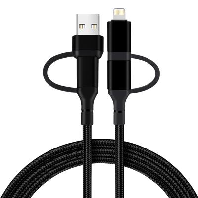 China Customized Multi Function Fast Data Transfer Cable 1M USB A / Type C To Lightning / Type C for sale