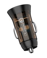 China Universal Dual Port Car Charger QC 3.0 50W PD Quick Power Type C USB Car Charger for sale