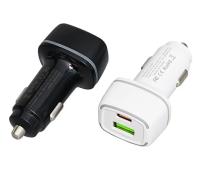 China 12V 24V Type C USB A Car Charger 38W PD Fast Charging Metal Car Charger for sale
