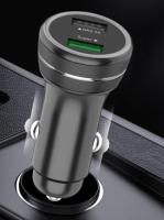 China 2 Ports 45W Dual  Type C USB Car Charger Fast Charging  Power Adapter for sale