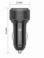 China 2 Ports 45W Dual  Type C USB Car Charger Fast Charging  Power Adapter for sale