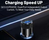 China USB A  Car Charger PD 60W  Smart Phone Mini Car Power Adapter for sale
