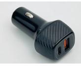 China Fast Charging USB Car Charger Aluminum Alloy PD 18W Type C Car Fast Charger for sale