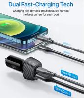 China Fast Charging USB Car Charger Aluminum Alloy PD 18W Type C Car Fast Charger for sale