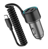China Type C USB Car Charger 12V Portable PPS Car Charger Smart Charging Travel Adapter for sale