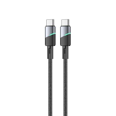 China CC60W/CL27W 3A Type-C to Type-C Sync Charge Cord with Braided Design for sale
