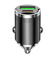 China Car Phone Charger Metal Pull Ring PD30W USB Car Charger Super Fast Charge QC 3.0 for sale
