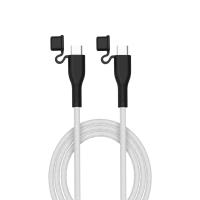 China Customized Braided Charging Cable With Protective Cap Type C To Type C Cable 1M for sale