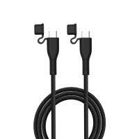 China Customized Braided Charging Cable With Protective Cap Type C To Type C Cable 1M for sale
