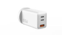 China 3 Port Fast Charging Wall Charger 65W USB C Adapter Wall Charger USB A for sale