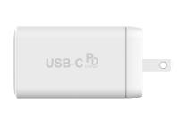 China Foldable 3 Ports Fast Charging Wall Charger 65W USB A USB C Wall Charger for sale