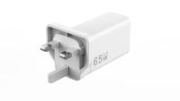 China GaN Fast Charging Block 65W 3 Port USB Wall Charger Customized Logo for sale