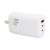 China 65W 3 Port Fast Charging Wall Charger USB C Type C Charger Block For Tablets Phones for sale