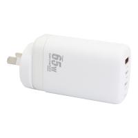 China 65W 3 Port Fast Charging Wall Charger USB C Type C Charger Block For Tablets Phones for sale