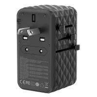 China Type C Universal Travel Adapter 120W Worldwide International USB Wall Charger for sale
