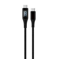 China Black Digital Display Multi Function Charging Cable CC60W / CL27W Fast Charging Cable for sale