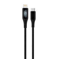 China Black Digital Display Multi Function Charging Cable CC60W / CL27W Fast Charging Cable for sale