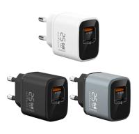 China GaN Charger PD 25W  2 Port USB C Fast Charging Adapter USB C Charger Block for sale