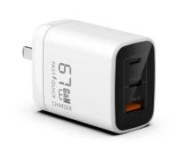 China 67W GaN USB Charger Super Fast Charging Type C Charger PD 3.0 USB C Adapter for sale
