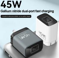 China PD25W GaN Charger Smart 2-Port USB C Fast Charging Adapter with 18W+25W for sale