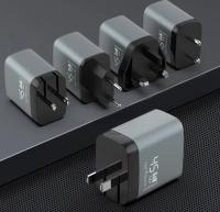 China PD25W GaN Charger Smart 2-Port USB C Fast Charging Adapter with 18W+25W for sale
